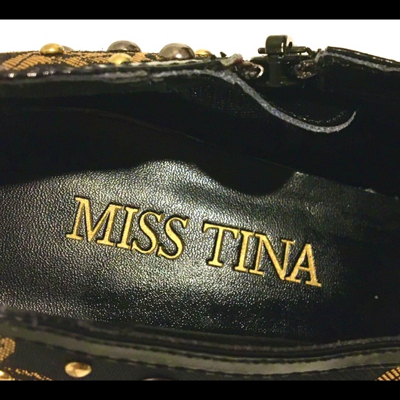 Miss Tina | Shoes | Miss Tina Designer Metal Studded Heels | Poshmark